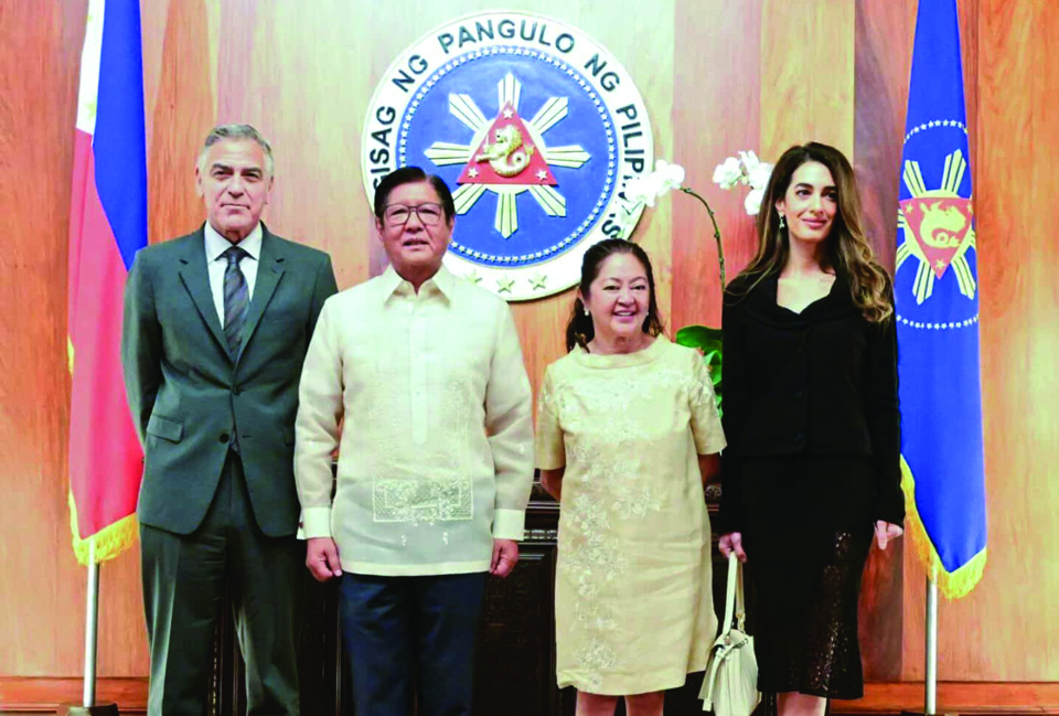 Amal, George Clooney pay courtesy call to President Marcos, First Lady ...